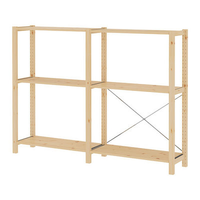 pine rack shelf