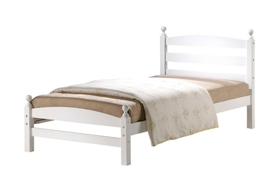 modern single bed pine wood