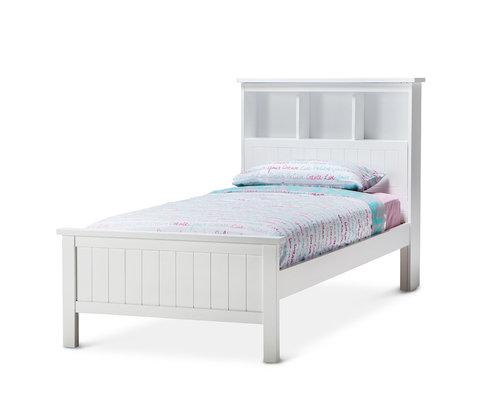 modern single bed pine wood