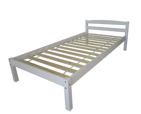 modern single bed pine wood