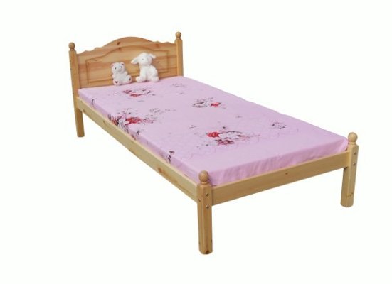 modern single bed pine wood