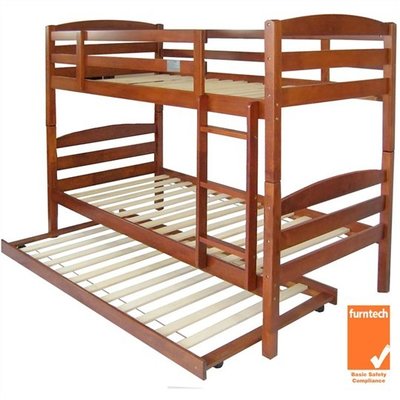 modern bunk bed pine wood