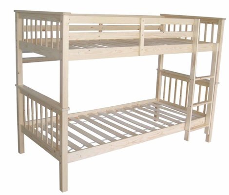 modern bunk bed pine wood