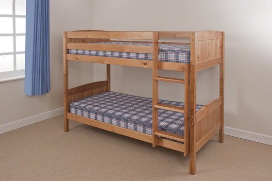 modern bunk bed pine wood