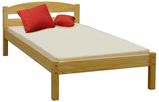 modern  single bed pine wood