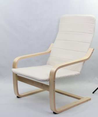 relaxing chair-Ikea style birch bentwood indoor furniture