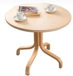 round coffee/side table-Ikea style birch bentwood indoor furniture