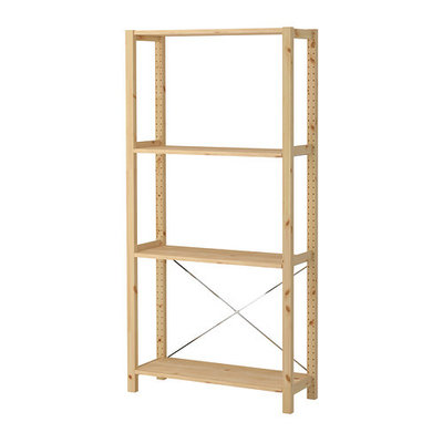 pine rack shelf