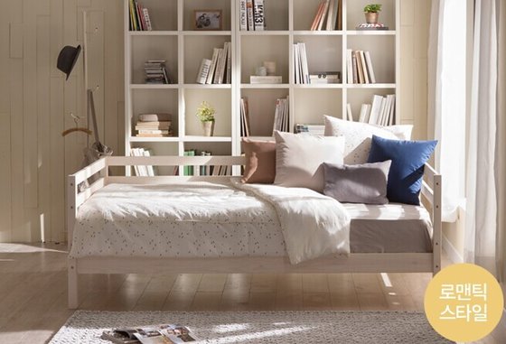 ikea modern double bed pine wood