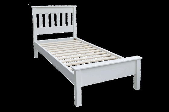 modern single bed pine wood