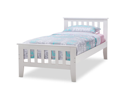 modern single bed pine wood