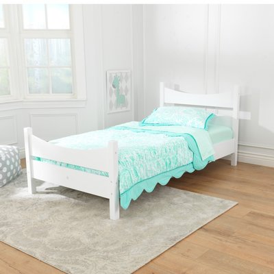 modern single bed pine wood