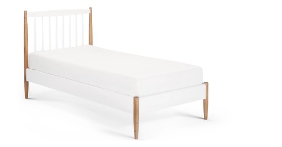 modern single bed pine wood
