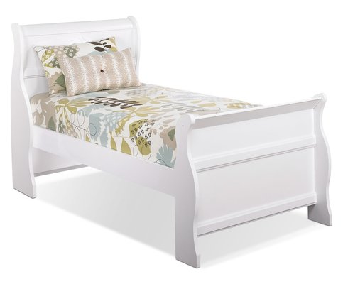 modern single bed pine wood