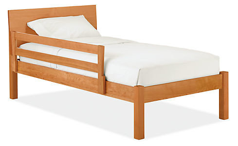 modern single bed pine wood