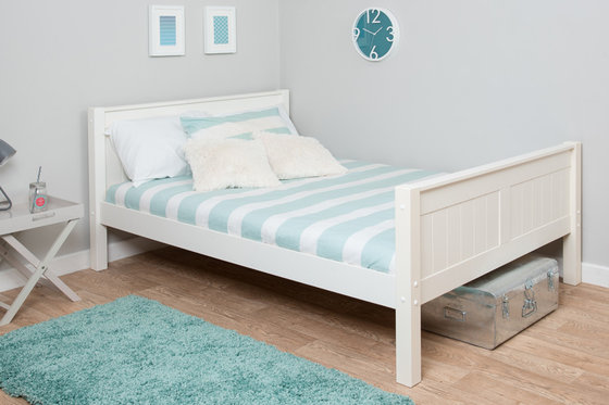 modern single bed pine wood