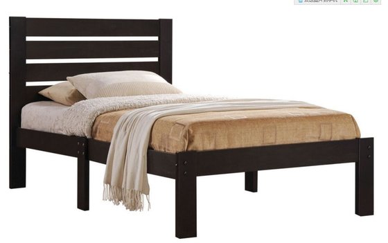 modern single bed pine wood