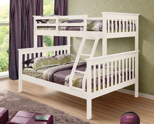 modern bunk bed pine wood