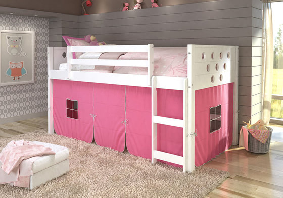 modern bunk bed pine wood