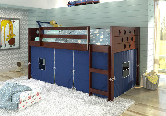 modern bunk bed pine wood