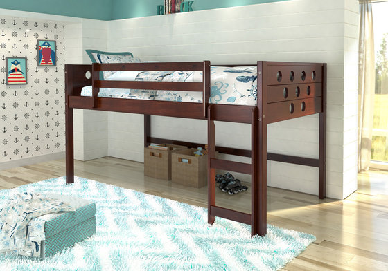 modern bunk bed pine wood