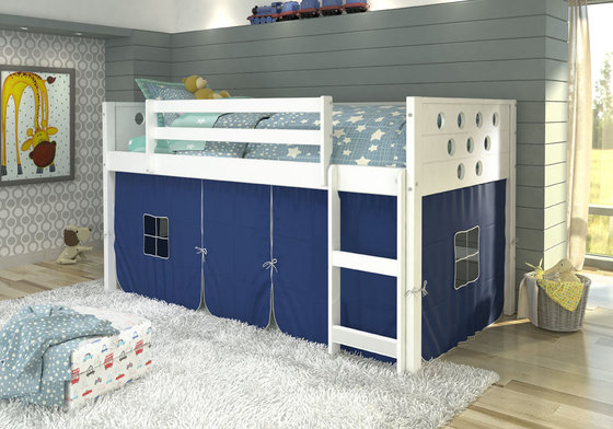 modern bunk bed pine wood