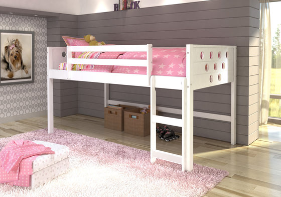 modern bunk bed pine wood