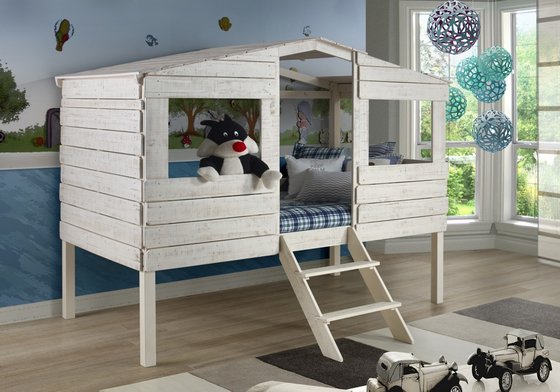 modern bunk bed pine wood