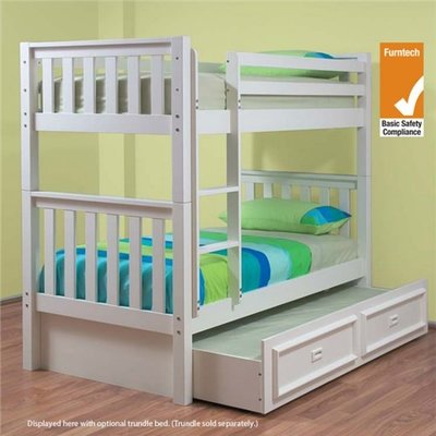 modern bunk bed pine wood