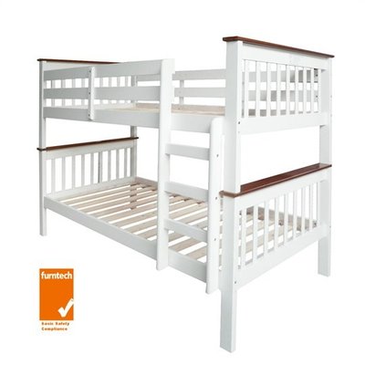 modern bunk bed pine wood