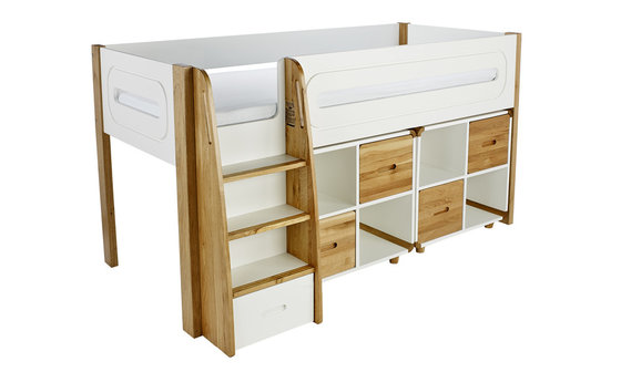 modern bunk bed pine wood