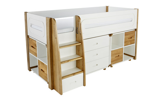 modern bunk bed pine wood
