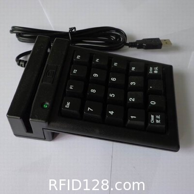 HX747 Plug and Play USB Hi-Co& Lo-Co Magnetic  Stipe Card Reader with  PINPad /Keypad