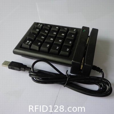 HX747 Plug and Play USB Hi-Co& Lo-Co Magnetic  Stipe Card Reader with  PINPad /Keypad