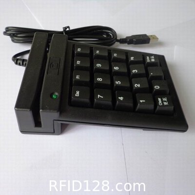 HX747 Plug and Play USB Hi-Co& Lo-Co Magnetic  Stipe Card Reader with  PINPad /Keypad