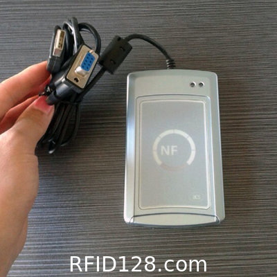 ACR122S RS232 NFC Contactless RFID 13.56MHZ Smart Card Reader Writer  for Access Control with free SDK
