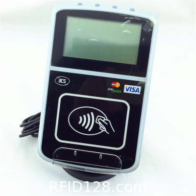 USB 13.56MHZ ISO 14443A/B RFID Reader Writer ACR123U With LCD Compatible EMV-based Payment