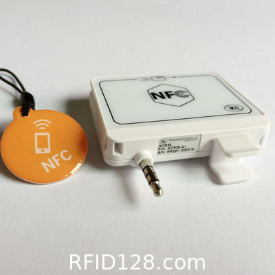 ACR35  3.5mm Audio Jack Interface RFID &NFC Card  Reader Writer Supports AES128 & DUKPT Key For Android Phone