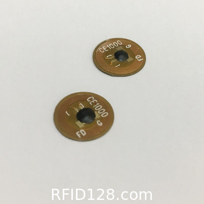 Diameter 10MM FPC NFC Lable  NTAG215 FPC NFC / RFID Small Chip Tag Custom Designed Size