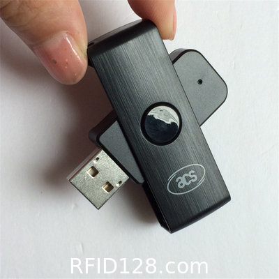 Portable Smart Card Reader USB ACR38U-N1 CAC Common Access Writer ID SCM Fold