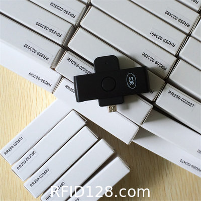 Android Micro USB OTG contact smart IC card Reader ACR38U-ND with SDK kit