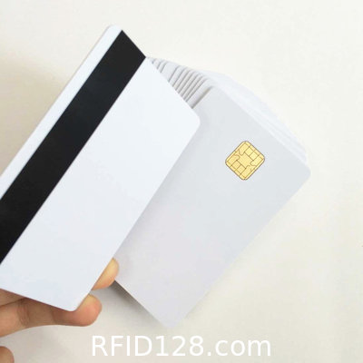 J2A040 Chip Blank JAVA Card with Hi-Co Magnetic Stripe Support ATR T=0 / T=1 initialization customized