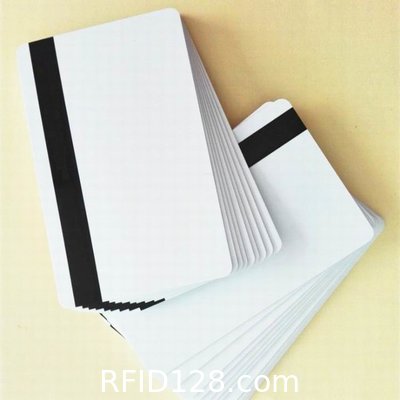 J2A040 Chip White JAVA Card WITH 8.4MM 2TRAKS MAGNETIC STRIPE COMP JCOP21-36K