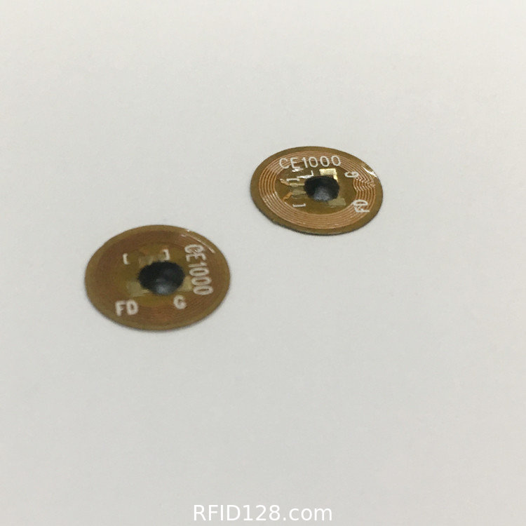 Diameter 10MM FPC NFC Lable  FM11RF08 FPC NFC / RFID Small Chip Tag Custom Designed Size