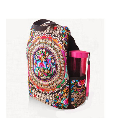 2016 new design china style minor enthnic embroidery girls backpack