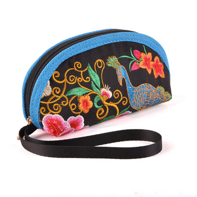 woman embroidery Mini coin purse with Chinese traditional style