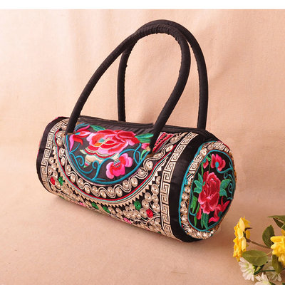 Yunnan Luckybags canvas ladies bag hmong embroidered bags