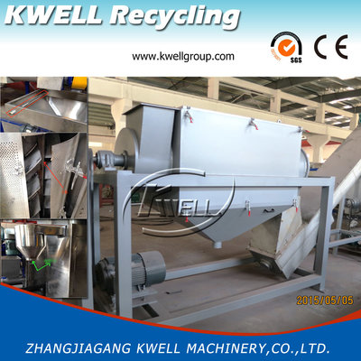 Waste Plastic Pet Bottles/Flakes Crushing Water Washing Machinery Recycle Line