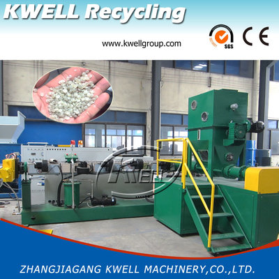 PP Granulating Machine/PE Pelletizer/Plastic Extruder with Side Force Feeder