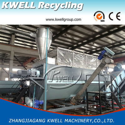 PP/PE Bottle Flake Recycling Line/Plastic Washing Machine with Dewatering Machine